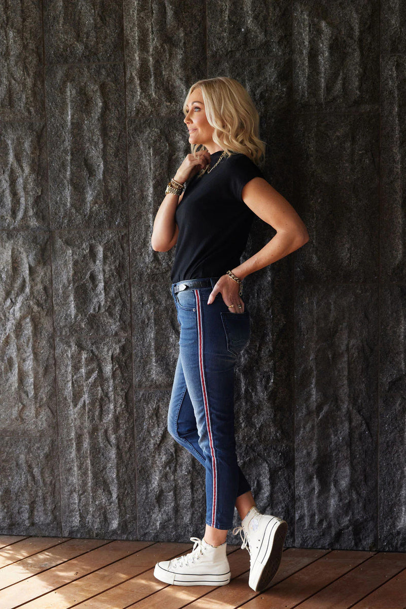 Cut of Individuality Gypsy High Rise - Scarlet – Texas Radio Hamilton